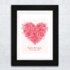 Engaged Heart - Personalised Print | Engaged Print | Personalised Gift