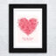 Engaged Heart - Personalised Print | Engaged Print | Personalised Gift