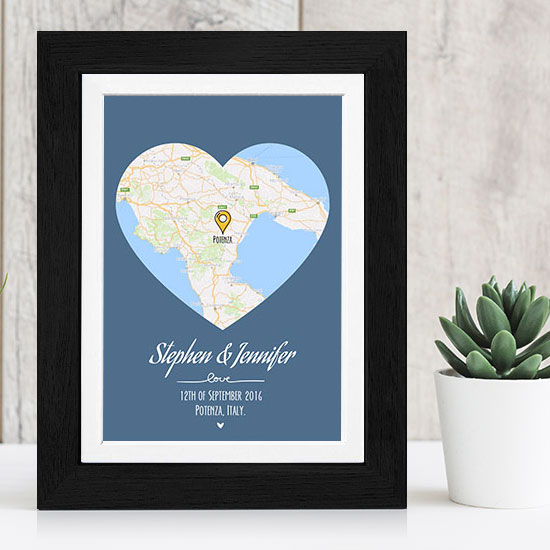 Where We Got Engaged Heart | Personalised Engagement Present | Gift ...