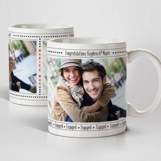 Little Love Birds Engagement Mugs | Engagement Cups Online